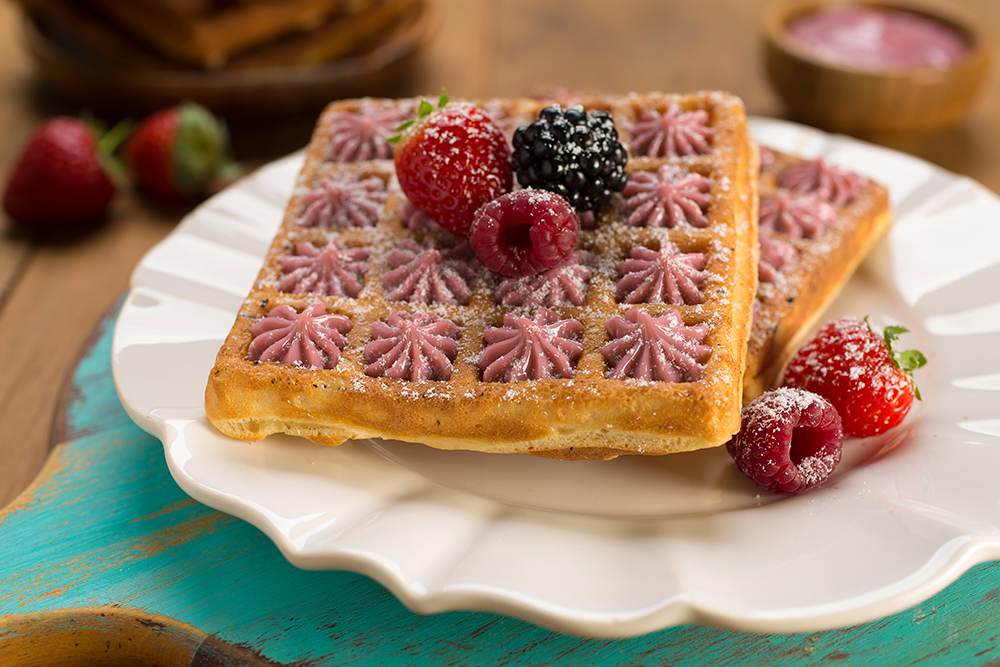 Waffle Americano de Frutas Vermelhas – Mavalério