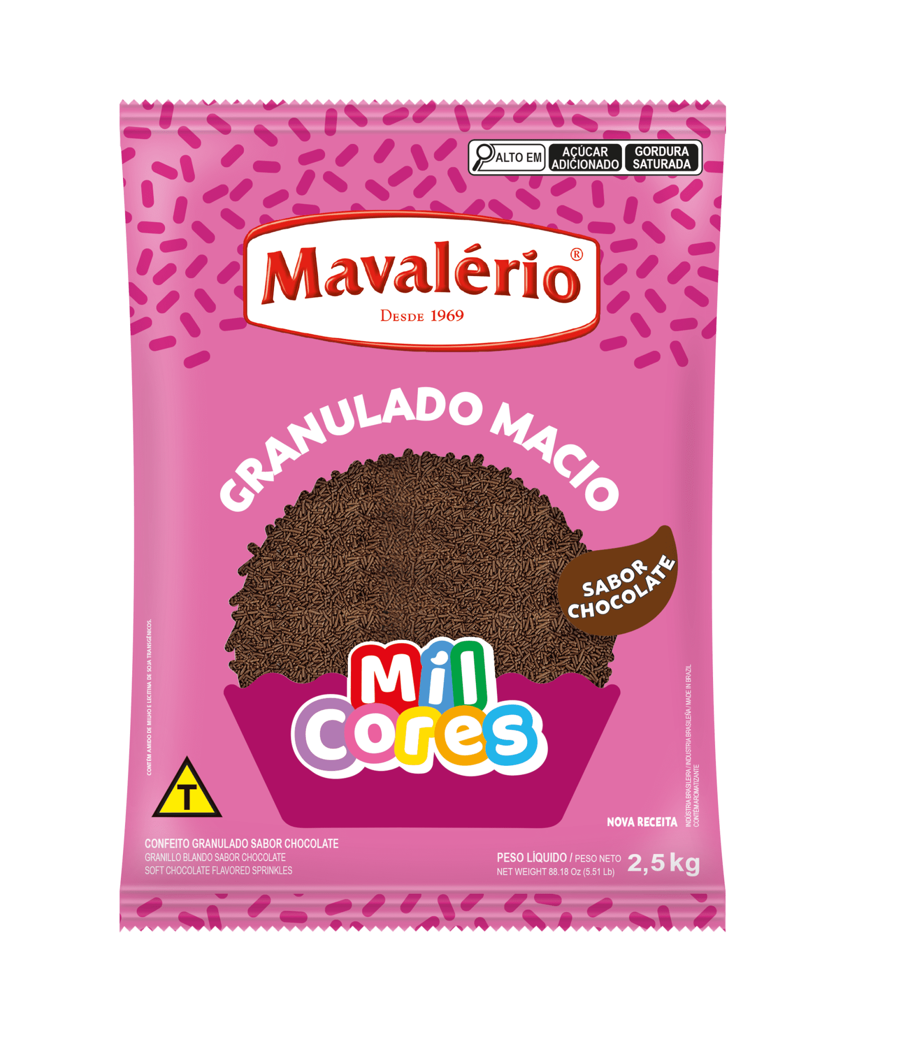 Mavalério – Desde 1969 » » GRANULADO MACIO SABOR CHOCOLATE MIL CORES ...