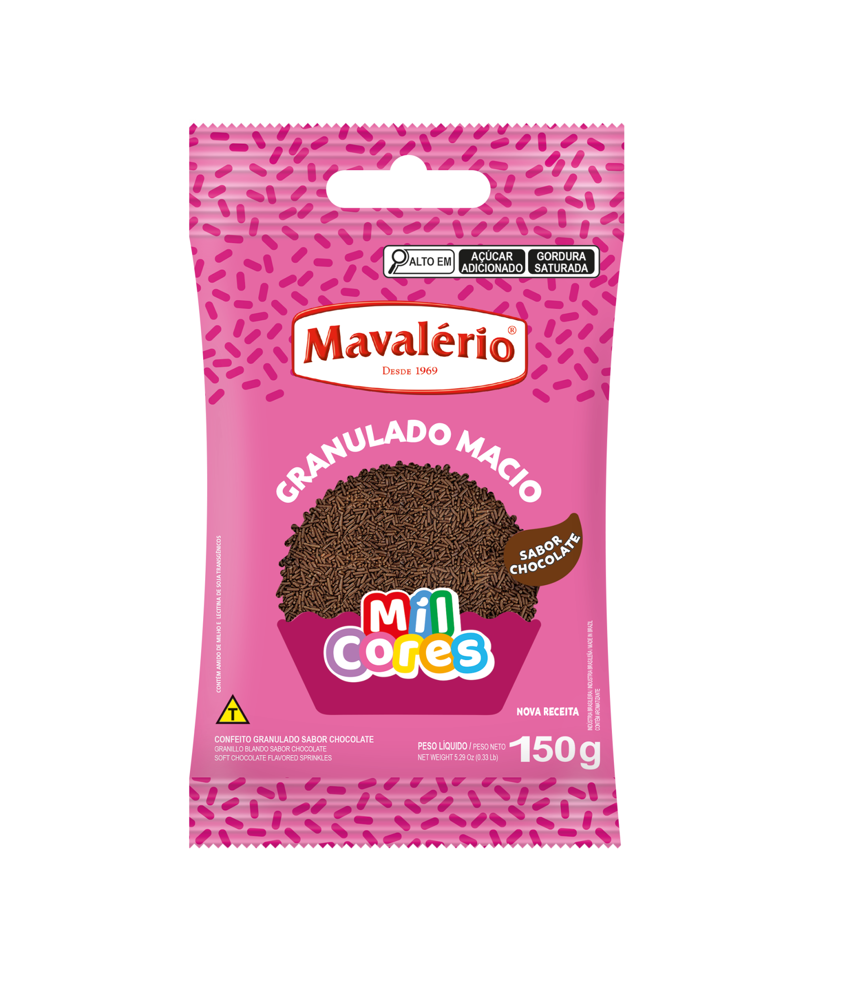 Mavalério – Desde 1969 » » GRANULADO MACIO SABOR CHOCOLATE MIL CORES ...