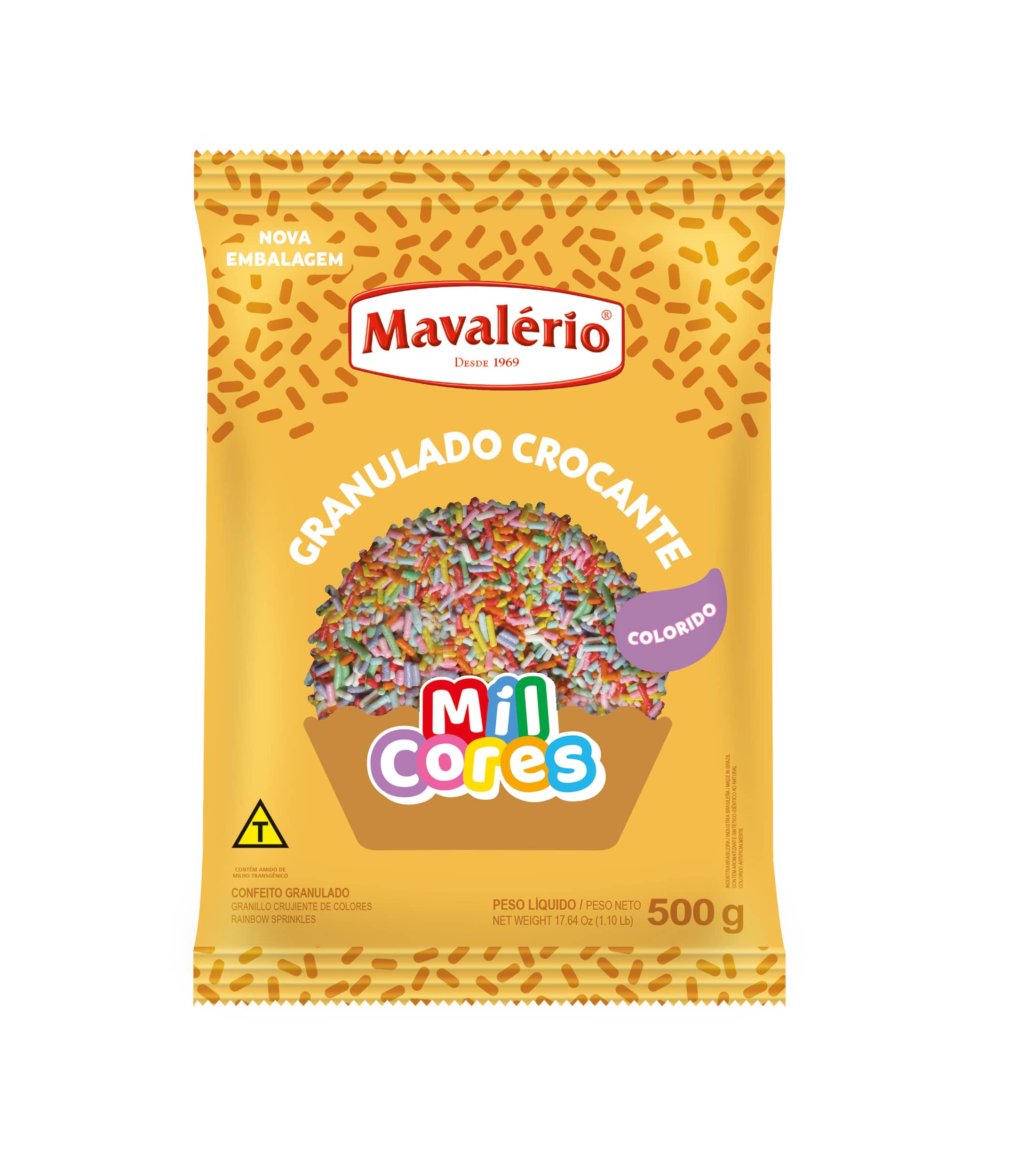 GRANULADO CROCANTE COLORIDO BABY MIL CORES MAVALÉRIO 🍫 Mavalério
