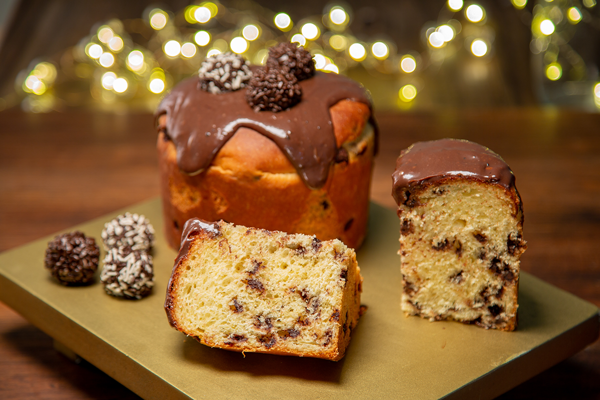 Panetone com Gotas de Chocolate 🍫 Mavalério