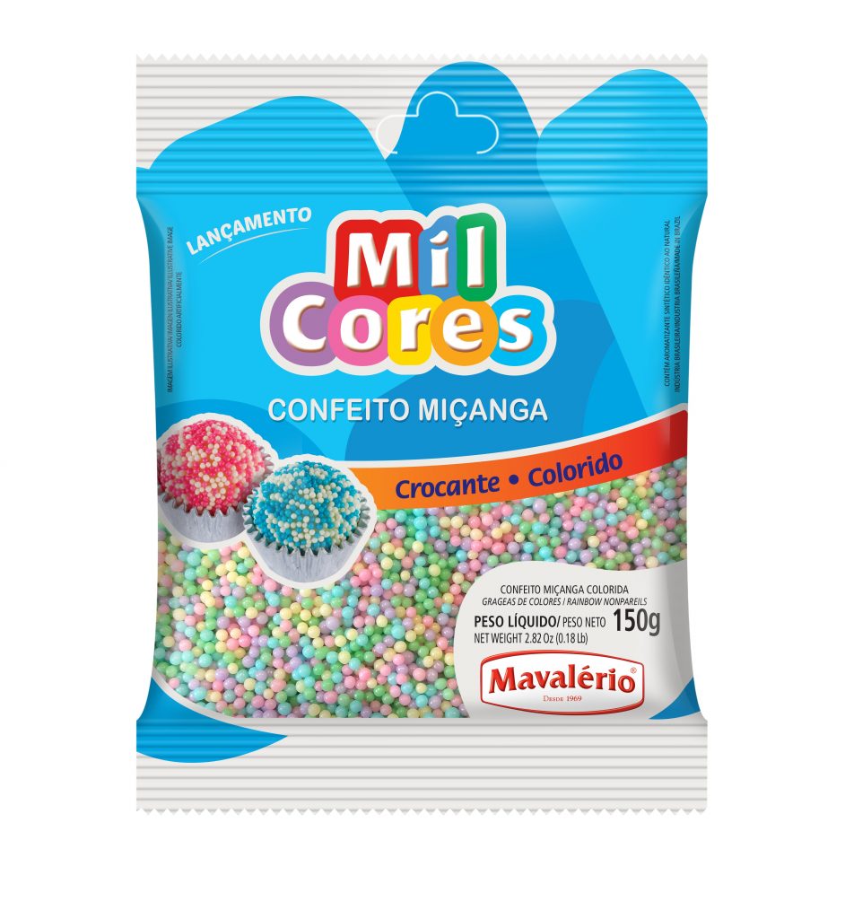 CONFEITO MIÇANGA COLORIDA "BABY" Nº 0 MIL CORES 🍫 Mavalério
