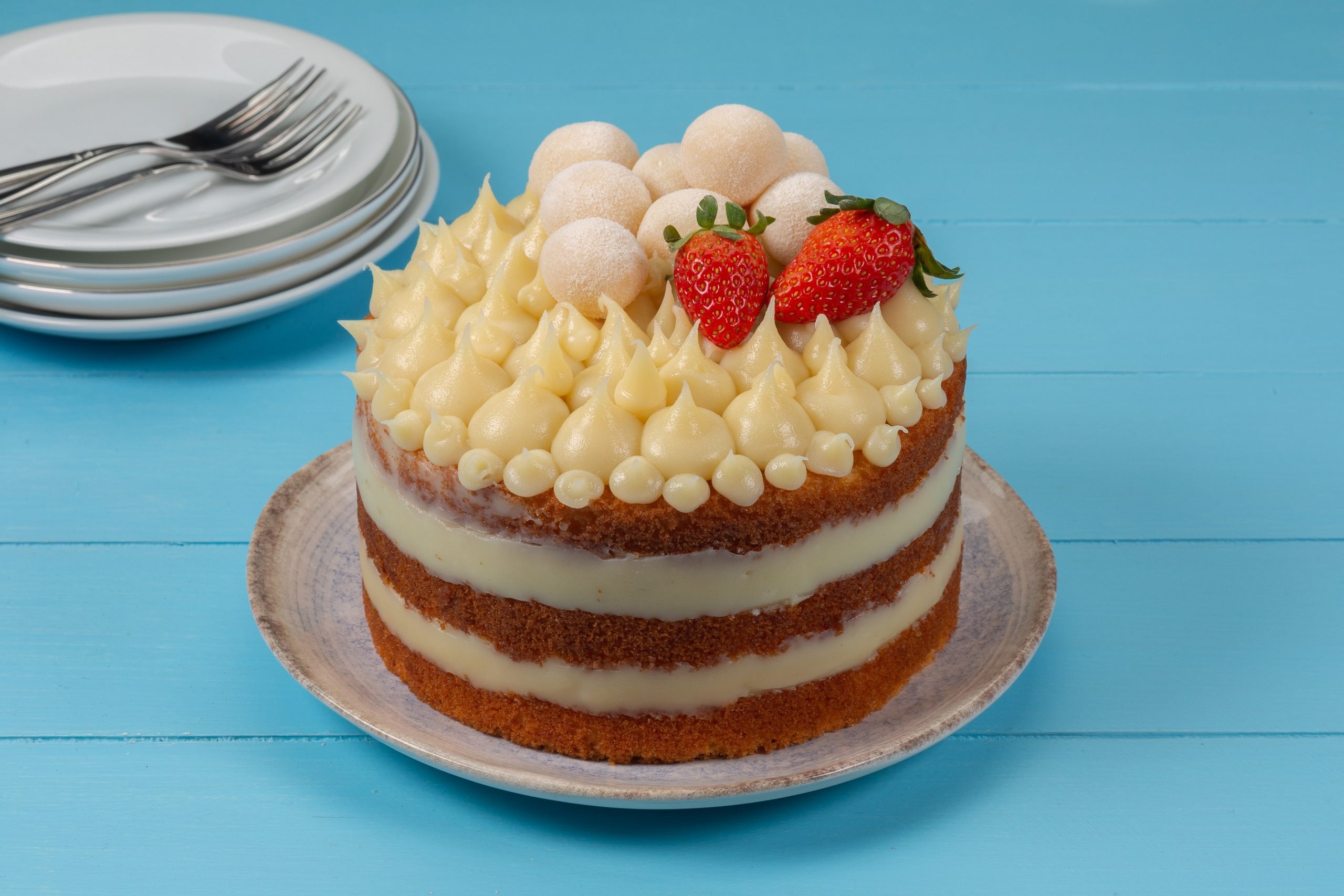 Naked Cake Leite em Pó 🍫 Mavalério