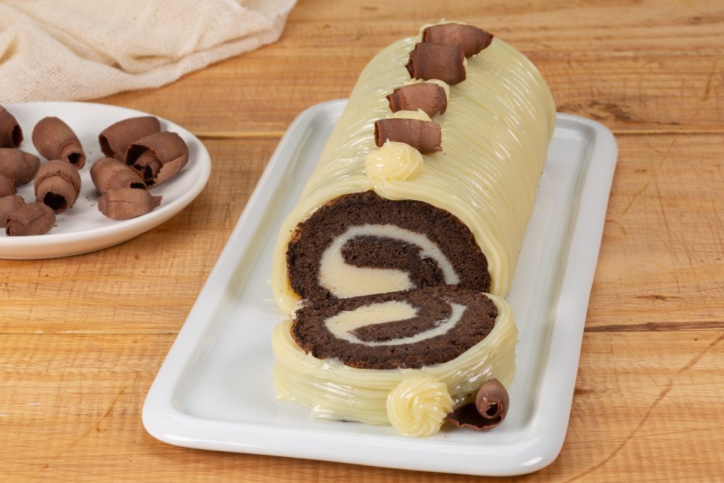 Rocambole de Chocolate 🍫 Mavalério